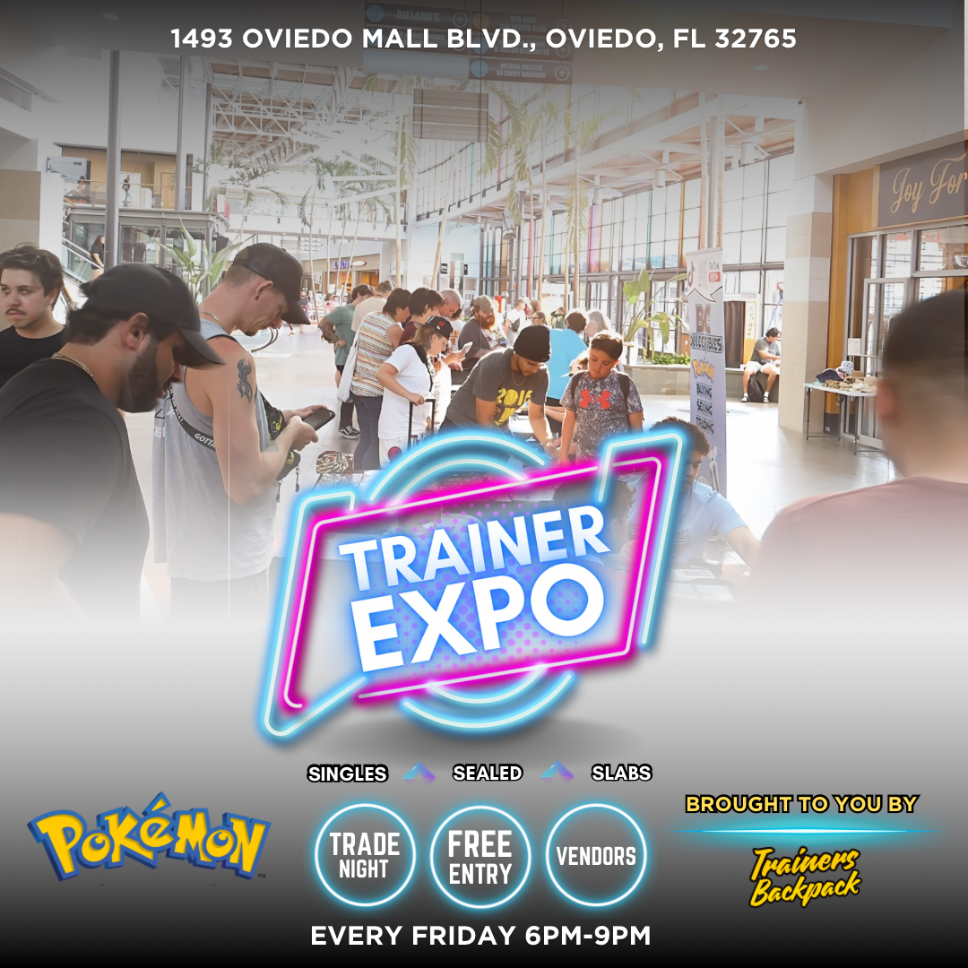 Trainer Expo Table Reservation (Sept 12th) | Trainers Backpack: Pokémon ...